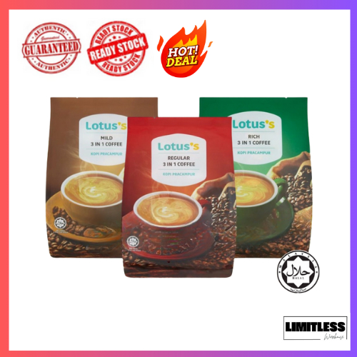 Lotus's/Tesco 3 in 1 Coffee (20g x 25 sticks) | Shopee Malaysia