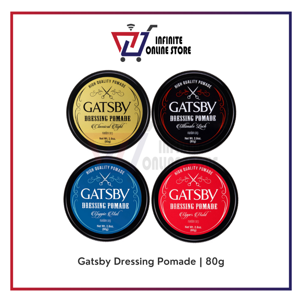 GATSBY Dressing Pomade (80g) (Classical Tight / Upper Hold / Ultimate ...