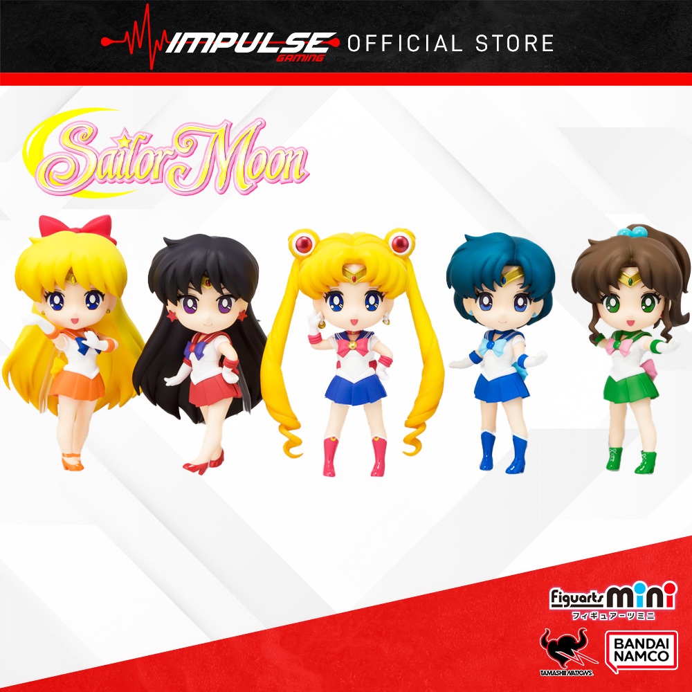 Bandai Tamashii Figuarts Mini Sailor Moon / Mercury / Mars / Jupiter ...