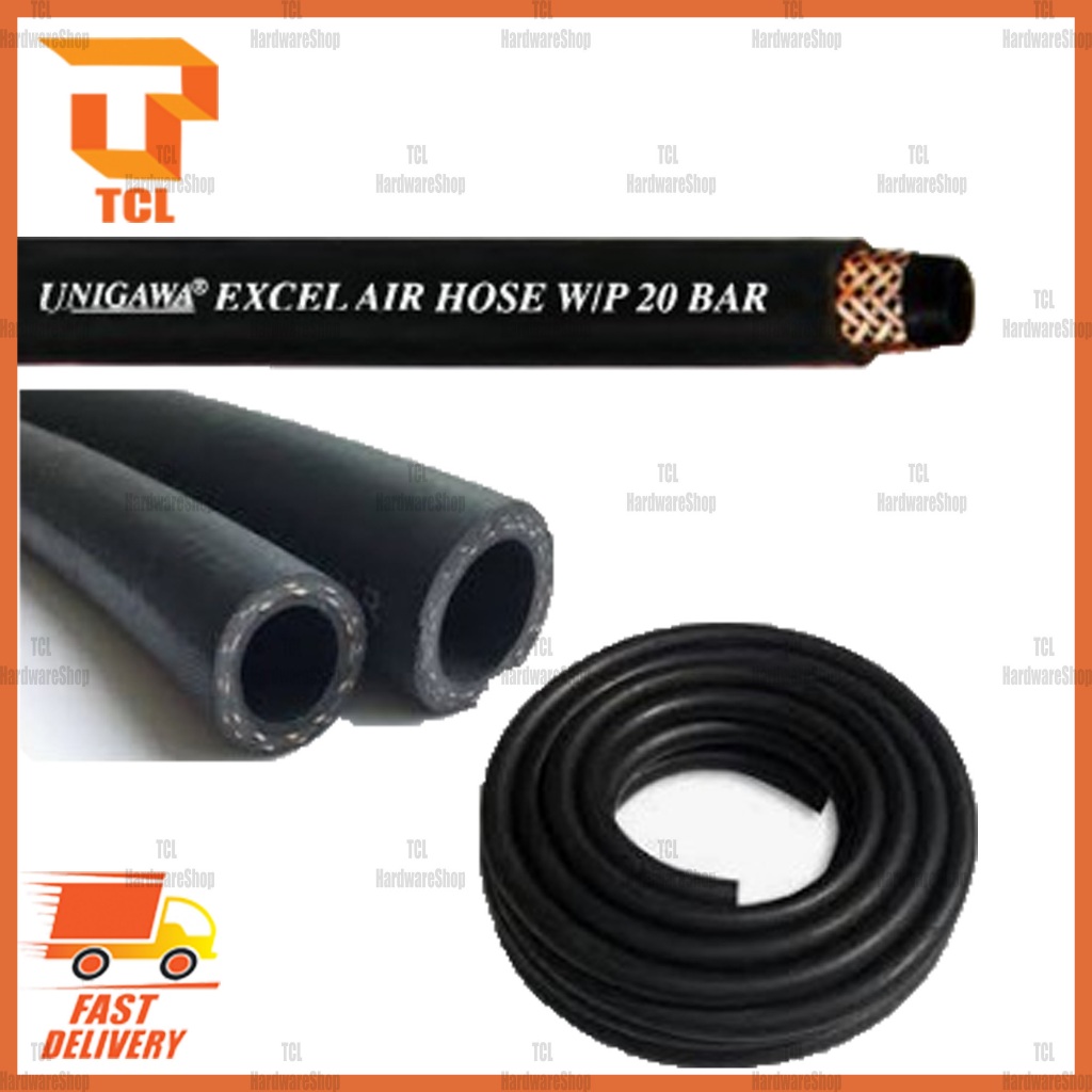 UNIGAWA BLACK AIR HOSE 3/4"X100M | Shopee Malaysia