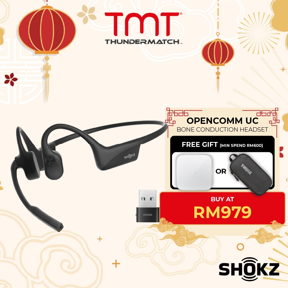 Shokz OpenComm 2 | OpenComm UC Bone Conduction Stereo Bluetooth ...