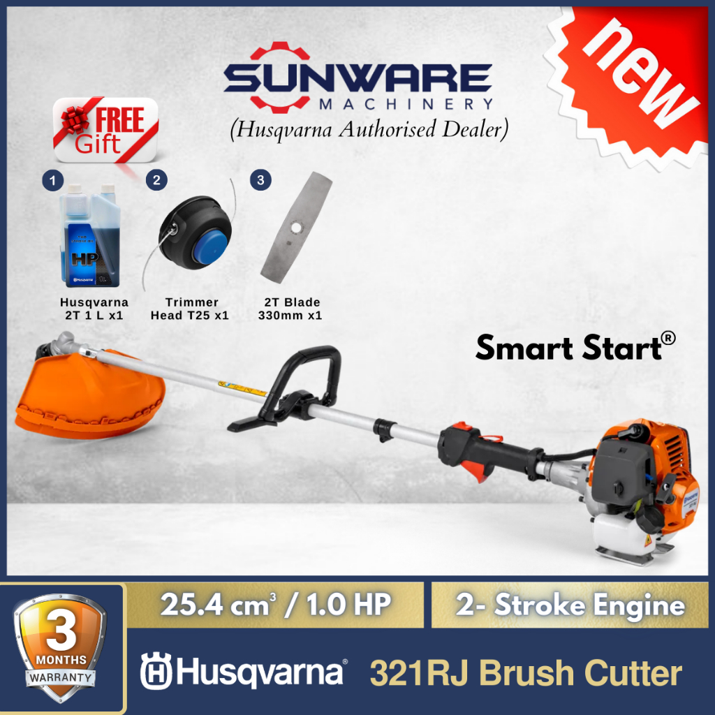 [NEW MODEL] HUSQVARNA 321RJ Loop Handle Brush Cutter Mesin Rumput (With ...