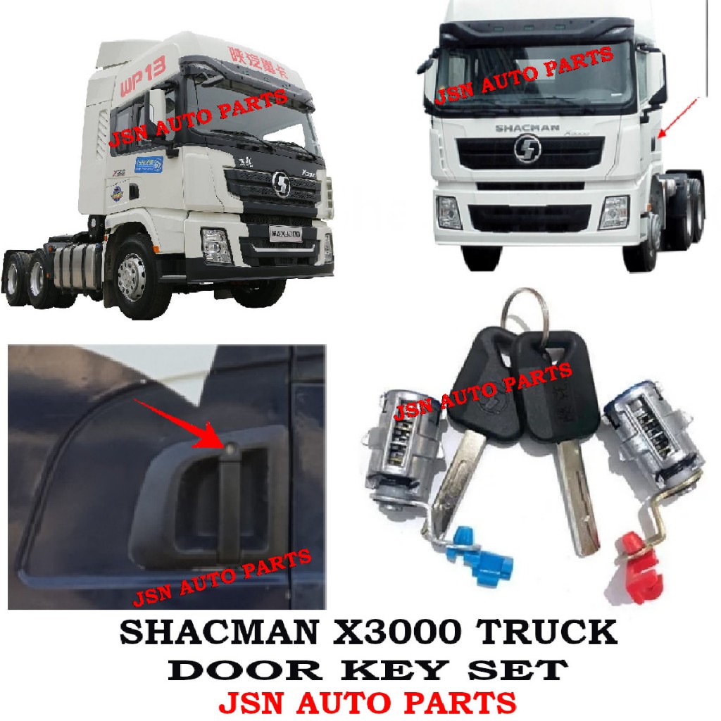 J01S41 DOOR KEY SET LOCK SHACMAN X3000 LORRY TRUCK AKSESORI | Shopee ...