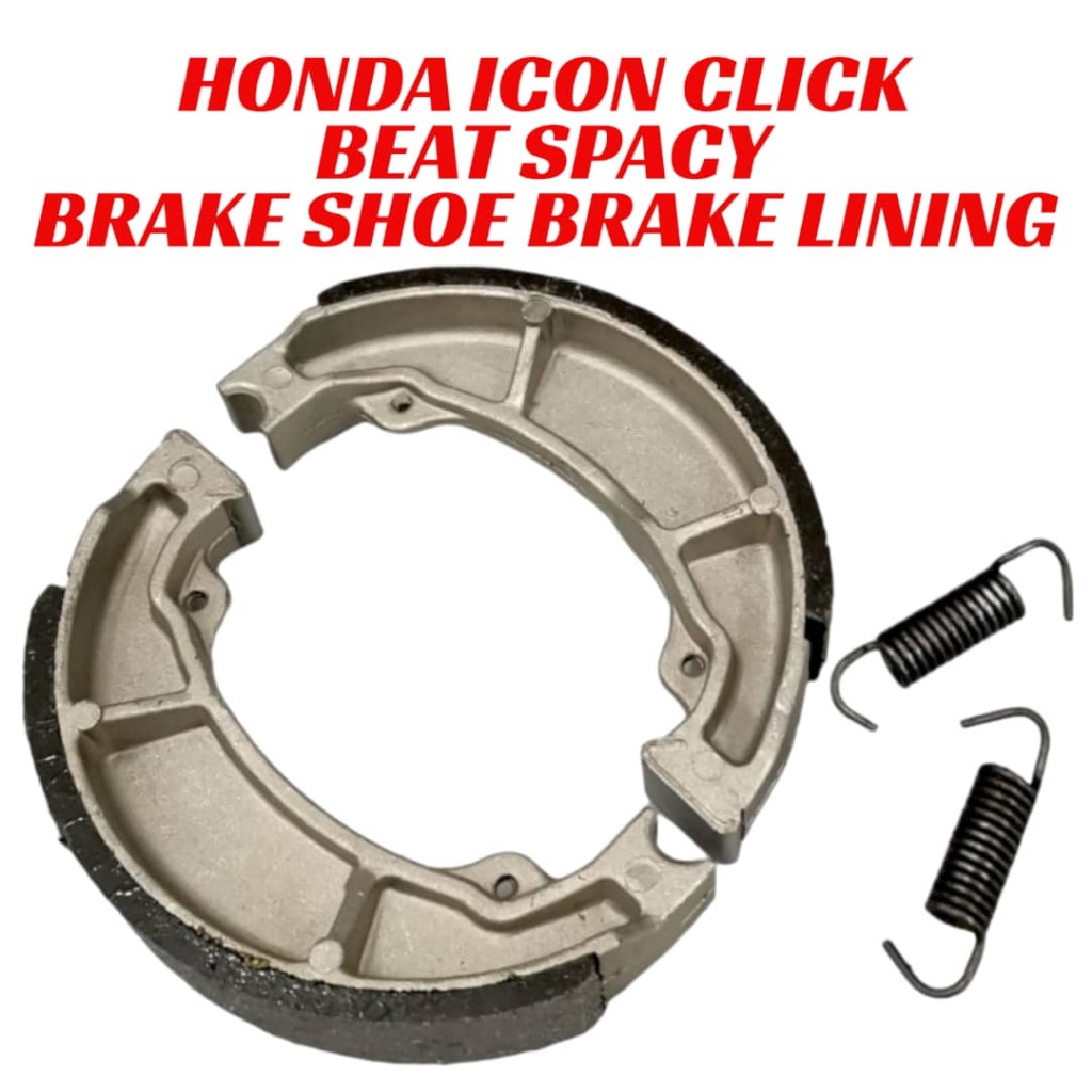 Honda ICON CLICK BEAT SPACY SPACY110 Brake Shoe Brake Lining | Shopee ...