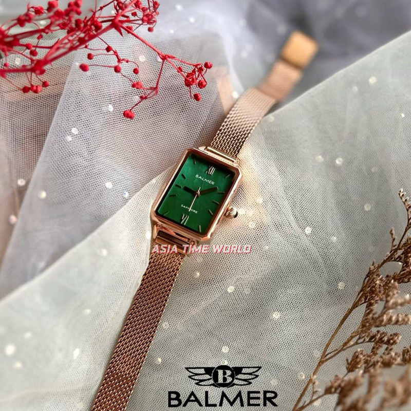 [Original] Balmer 8190L RG-6 Elegance Sapphire Women's Watch with Green ...