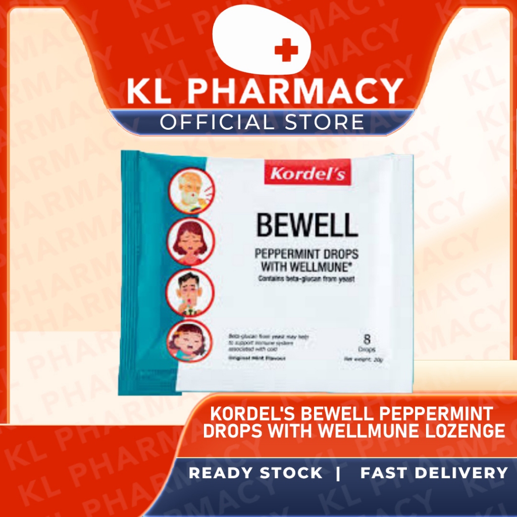 Kordel's Bewell Peppermint Drops with Wellmune Lozenges (1 Sachet ...