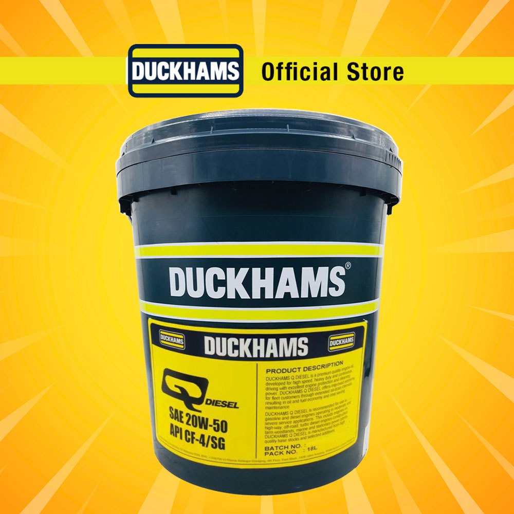 Duckhams Q Diesel 20W50 CF4/SG (18 liters) - Heavy Duty Engine Oil 20W ...
