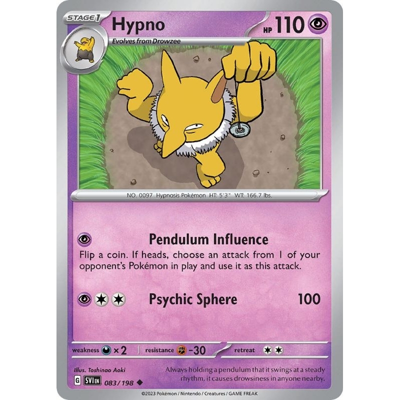 [No.97 / Hypno] Pokemon card (*not original*) | Shopee Malaysia