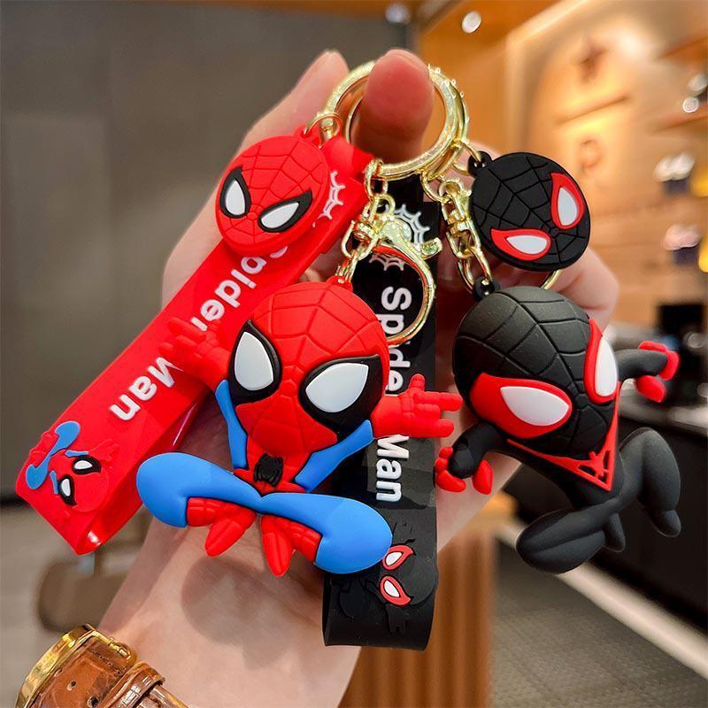 🔥 Ready Stock 🔥 Spiderman Key Ring Charm Keychain Cute Spiderman Key ...