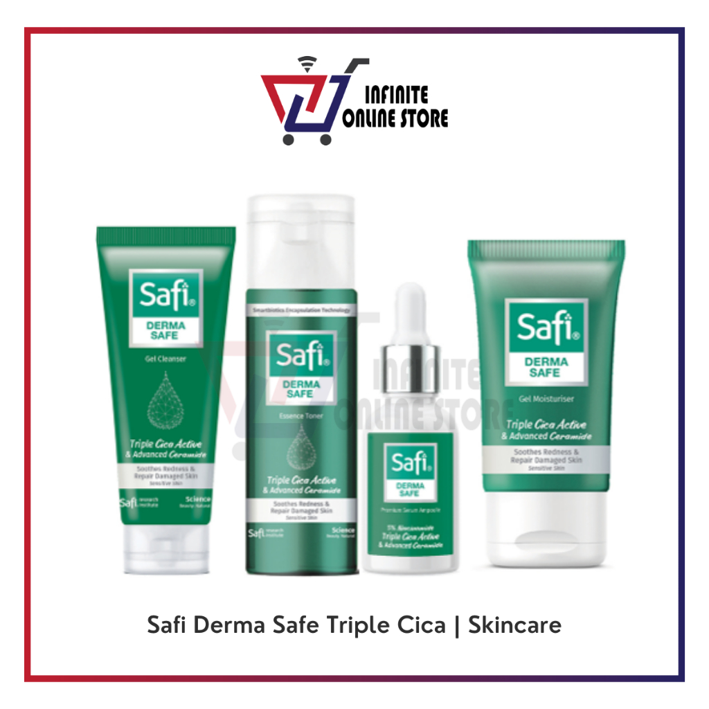 Safi Derma Safe Triple Cica Active Series Skincare Product (Cleanser ...