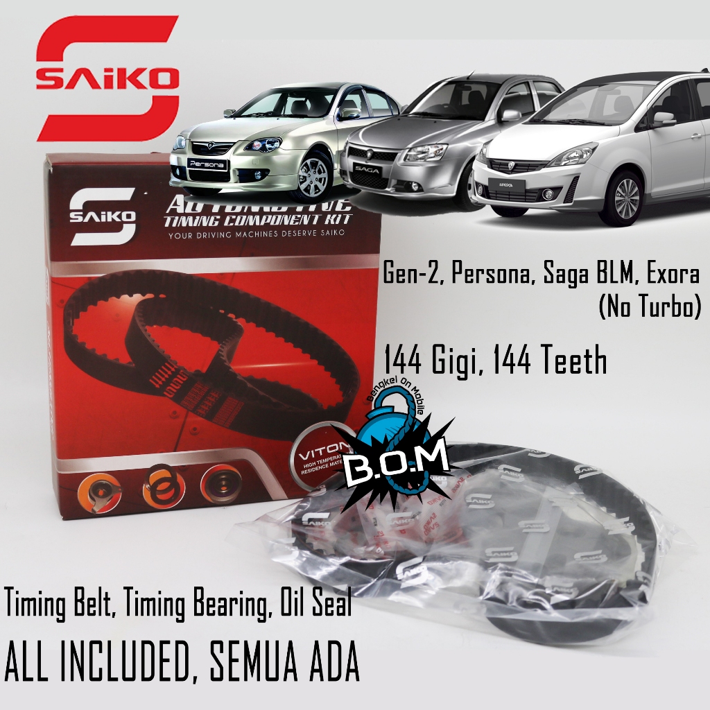 [READY STOCK] SAIKO TIMING BELT SET FOR GEN-2,PERSONA,BLM,EXORA [ NO ...