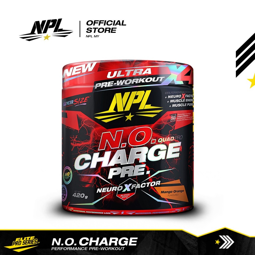 NPL N.O Charge Pre Workout (420g) Muscle Pump Energy With Performance ...
