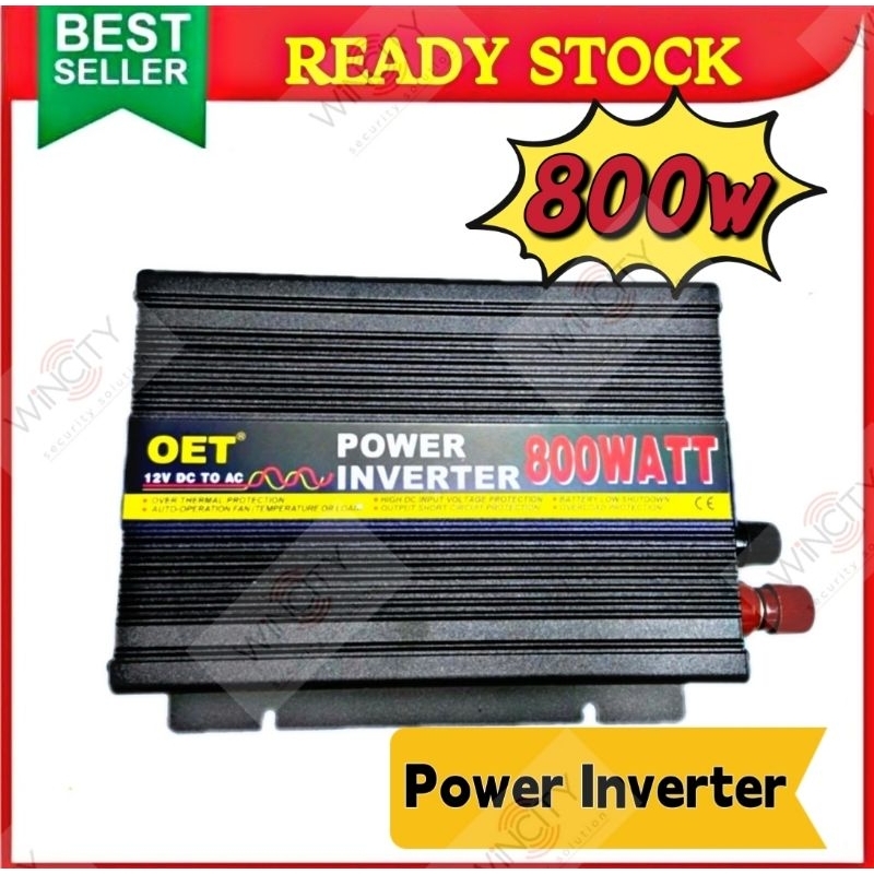 WSS OET PI-800 Power Inverter (DC 12V to AC 800W) | Shopee Malaysia