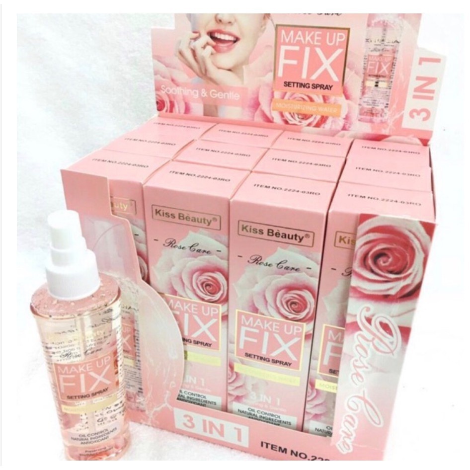 New Stock Kiss Beauty Rose Care Make Up Fix Setting Spray | Shopee Malaysia