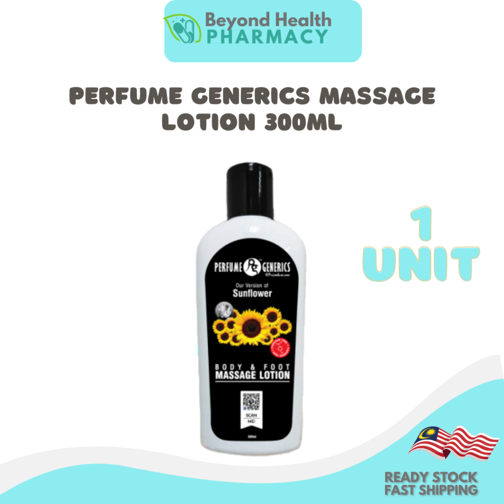 PERFUME GENERICS SUNFLOWER BODY & FOOT MASSAGE LOTION 300ML | Shopee Malaysia