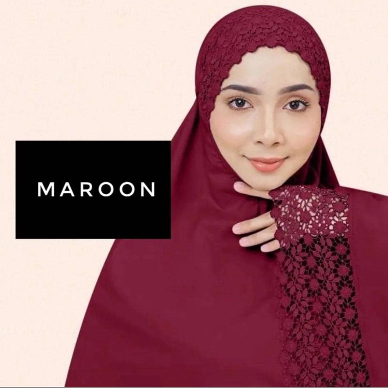 Telekung Premium Single Lace Exclusive New Colour Ready Stock | Shopee ...