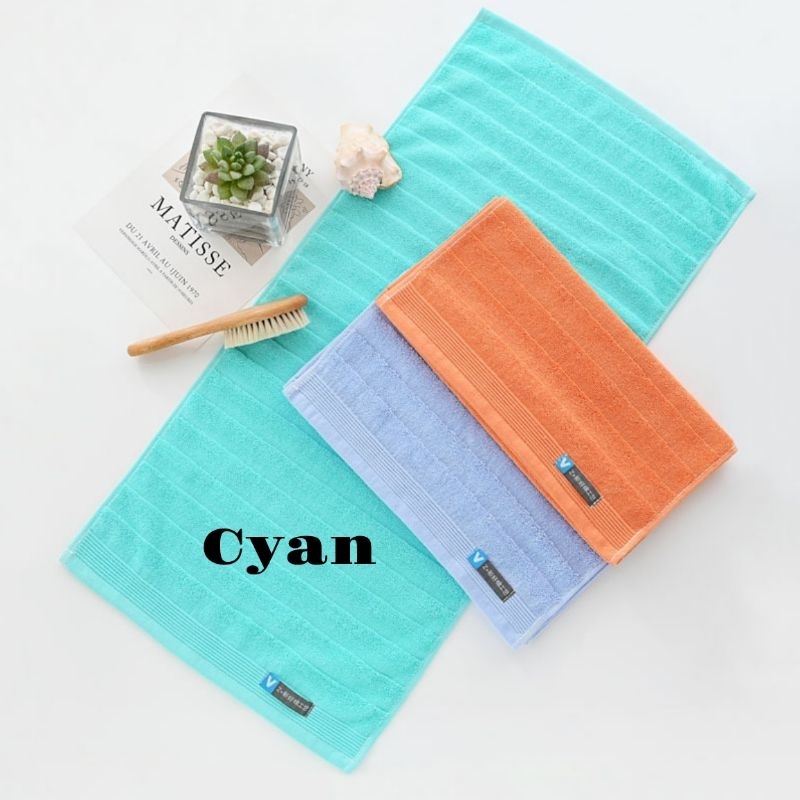 🇲🇾Ready Stock 100% Cotton 35*75cm Face Towel High Quality Tuala Muka ...