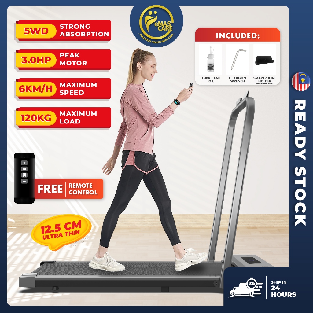3.0HP Treadmill 2.0HP Kelajuan Max Sesuai Jogging & Berjalan Senaman ...