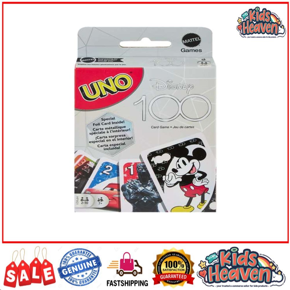UNO Licensed Disney 100 Years Of Wonder Card Game Collectable (100.0% ...