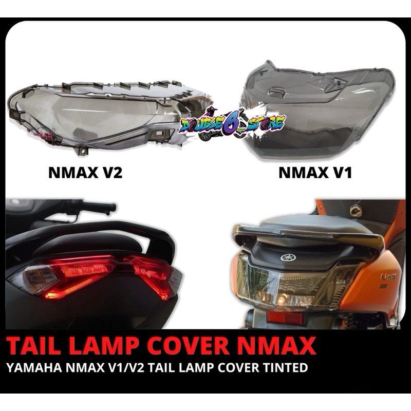 COVER LAMPU BELAKANG NMAX V1 V2 SMOKE TINTED TAIL LAMP COVER NMAX OLD ...