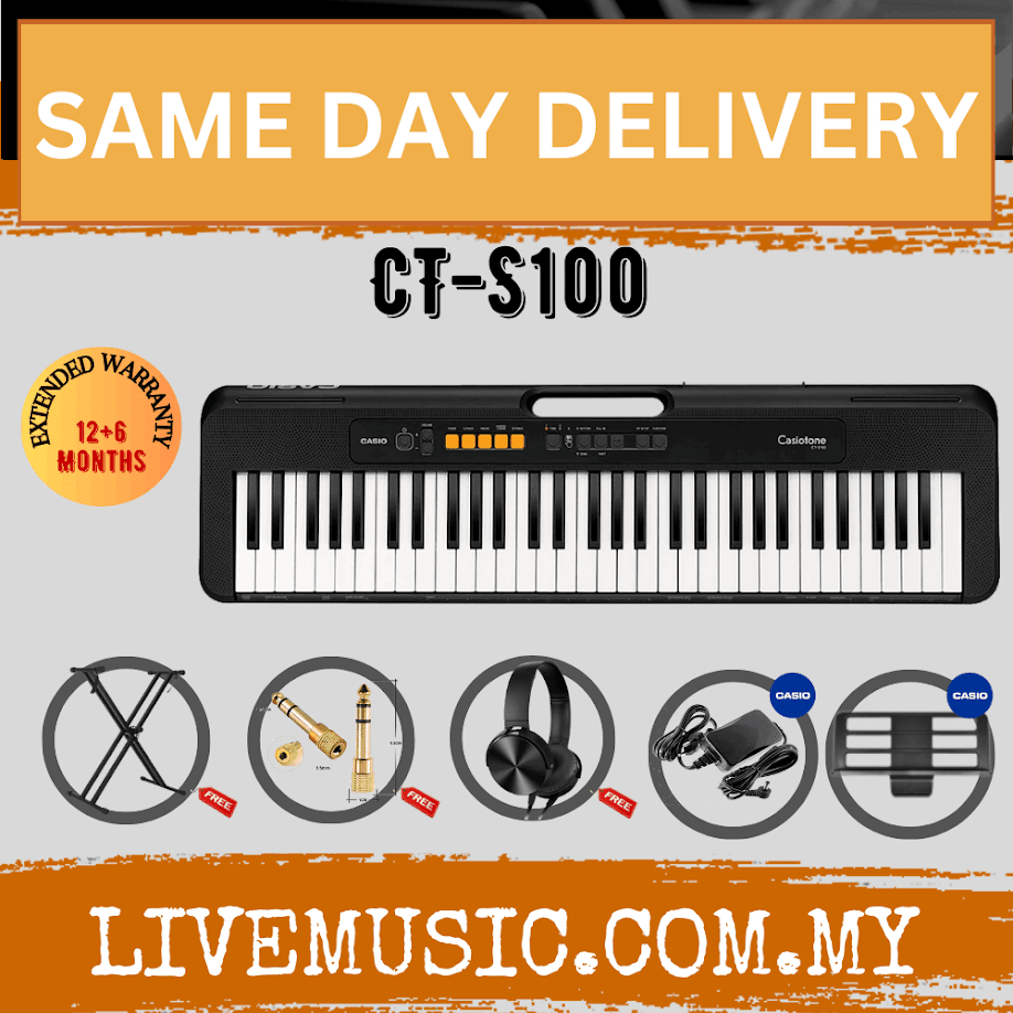 Casio Ct S100 61 Keys Casiotone Keyboard With Keyboard Stand And Stand