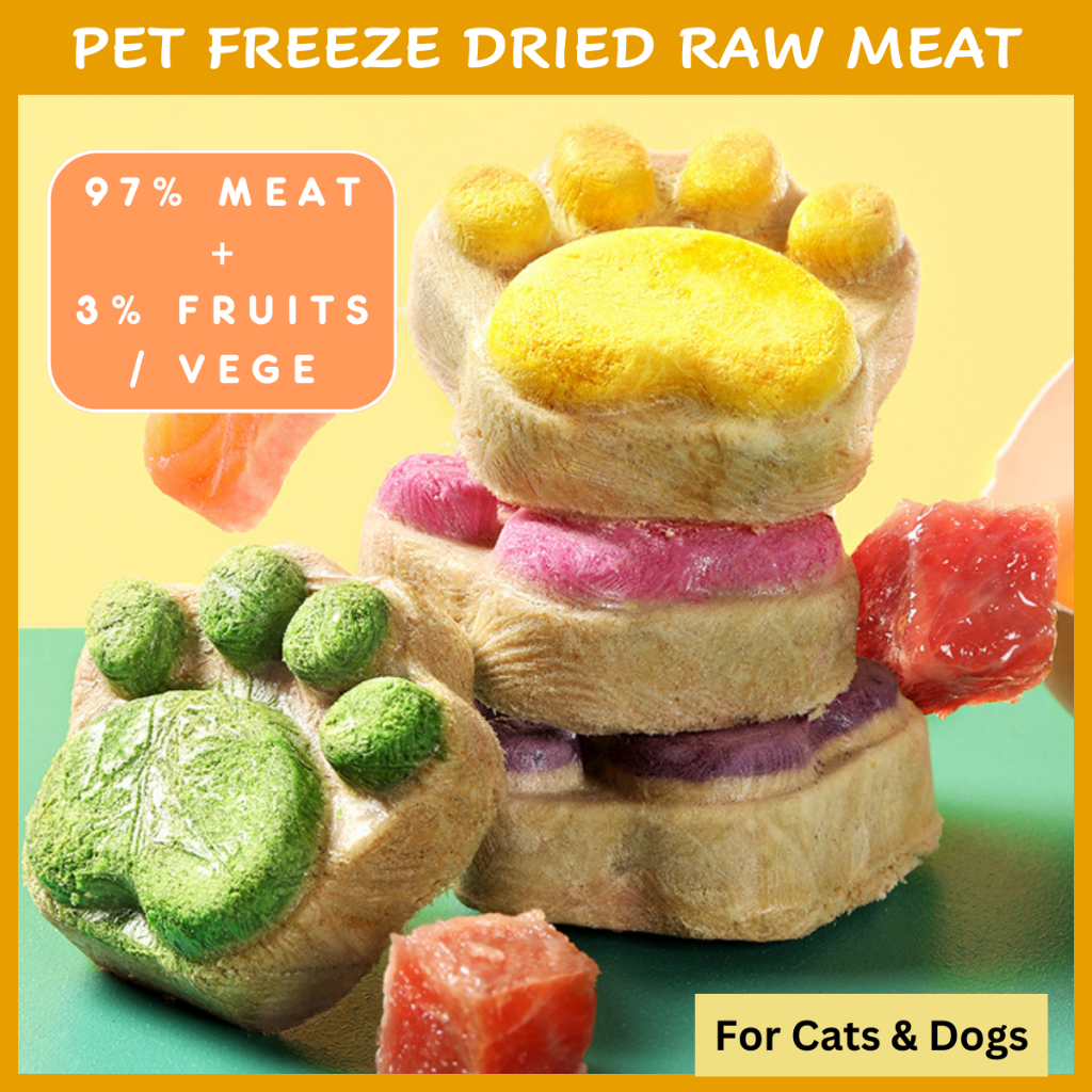 GUN PET Freeze Dried Raw Meat Pet Snack Makanan Kucing Snek Paw Snack ...