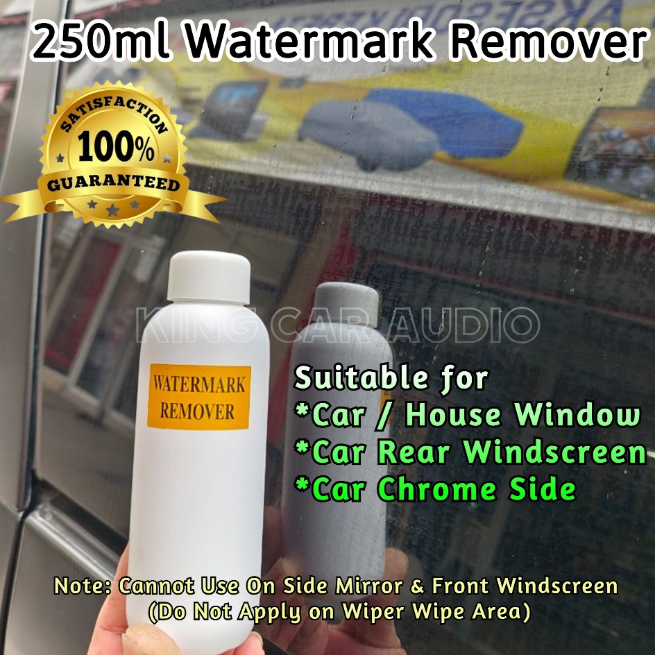 250ml Super Effective Water Marks Remover ( Free Sponge & Cloth ) Car ...