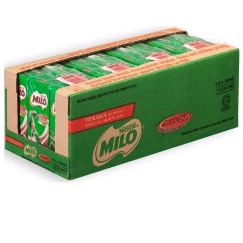MILO UHT RTD 200ml x 6 x 4 ( 24 ) Expiry 8/2024 Carton Karton | Shopee ...