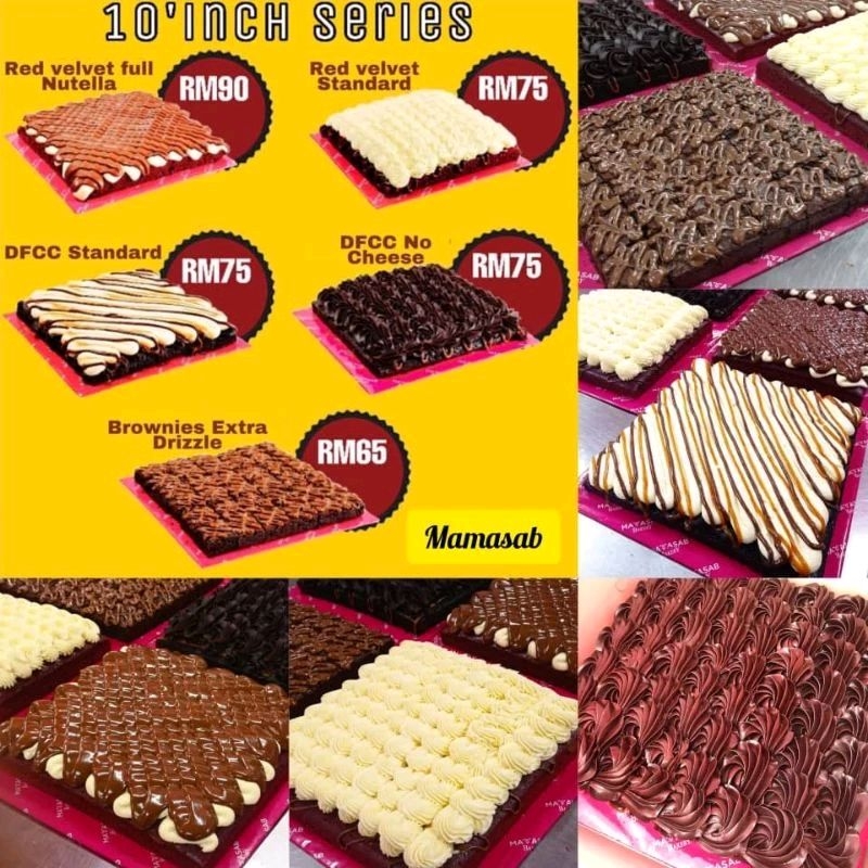 kek mamasab pelbagai rasa 10 Inci | Shopee Malaysia
