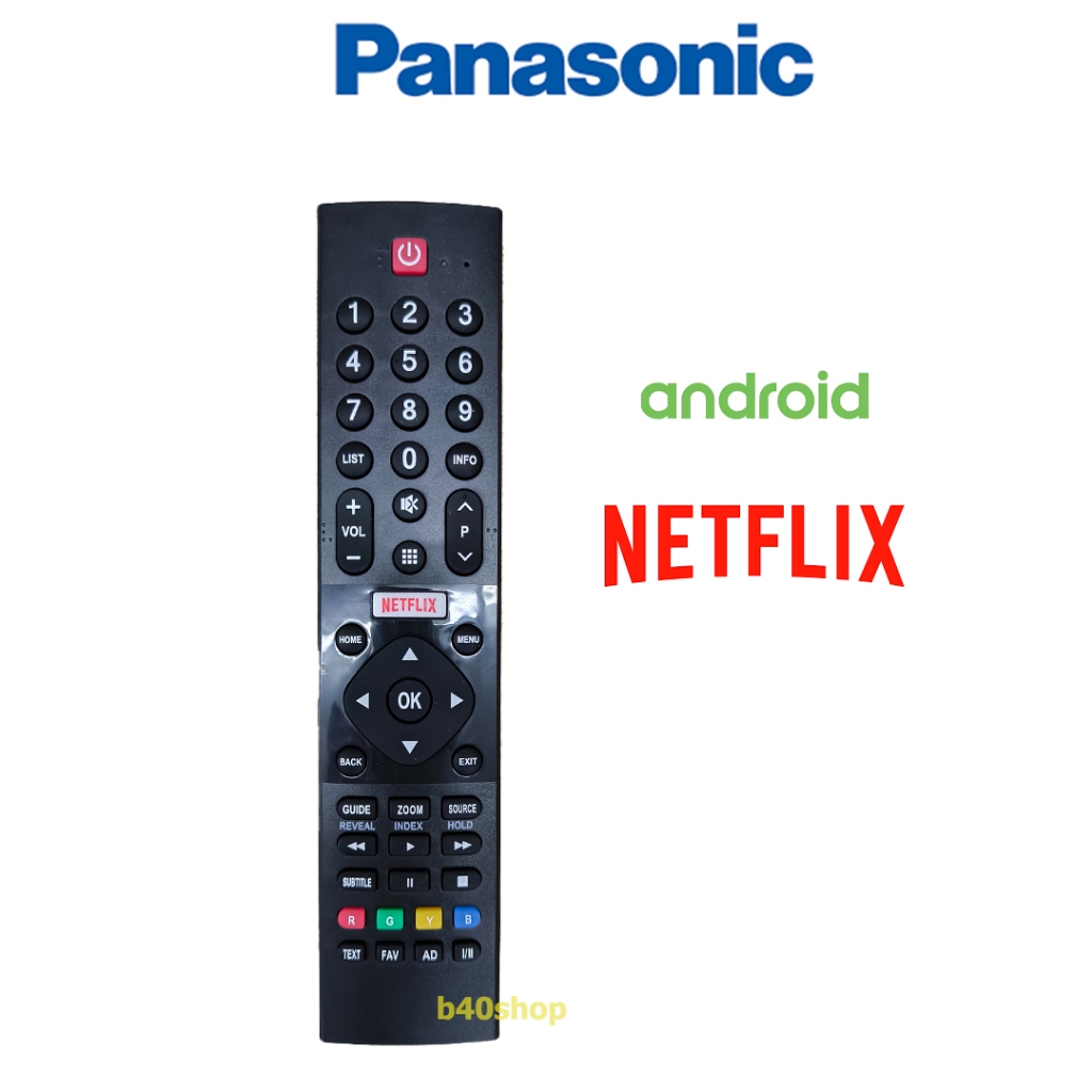Panasonic Compatible Android Smart LED TV Netflix Remote Control | Shopee Malaysia