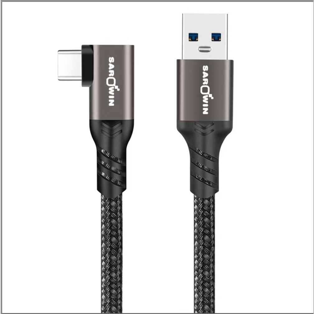SAROWIN USB A to Type-C *L Shape *60W Super Fast Charging⚡️ *USB A to C ...