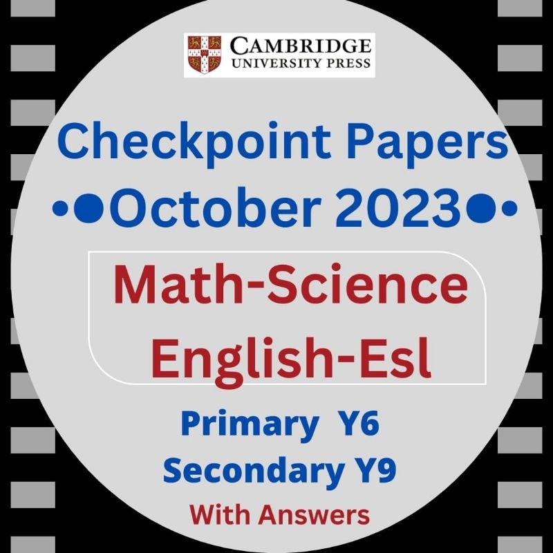 🌟SC.83🌟Latest October 2023 Checkpoint Papers🌟Primary Year 6🌟Secondary ...