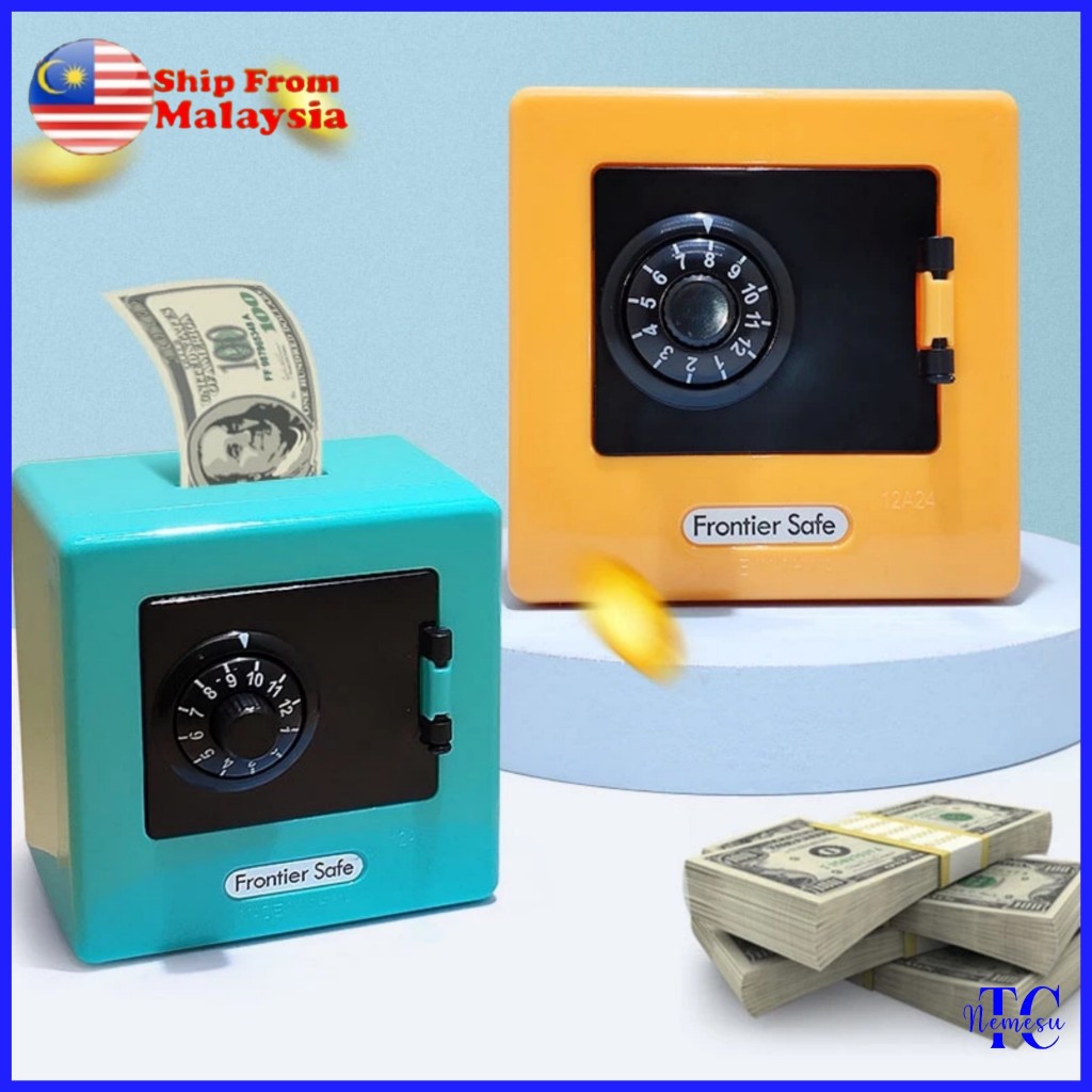 Creative Cartoon Money Boxes Piggy Bank ATM Rotating Password Mini Kids ...