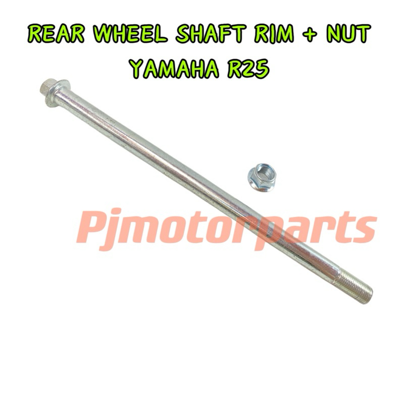 YAMAHA R25 YZF / R25M - REAR WHEEL SHAFT RIM + NUT / BELAKANG TAYAR ...