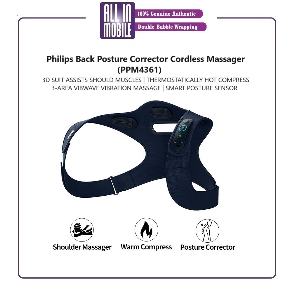 Philips Back Posture Corrector Cordless Massager PPM4361 ...