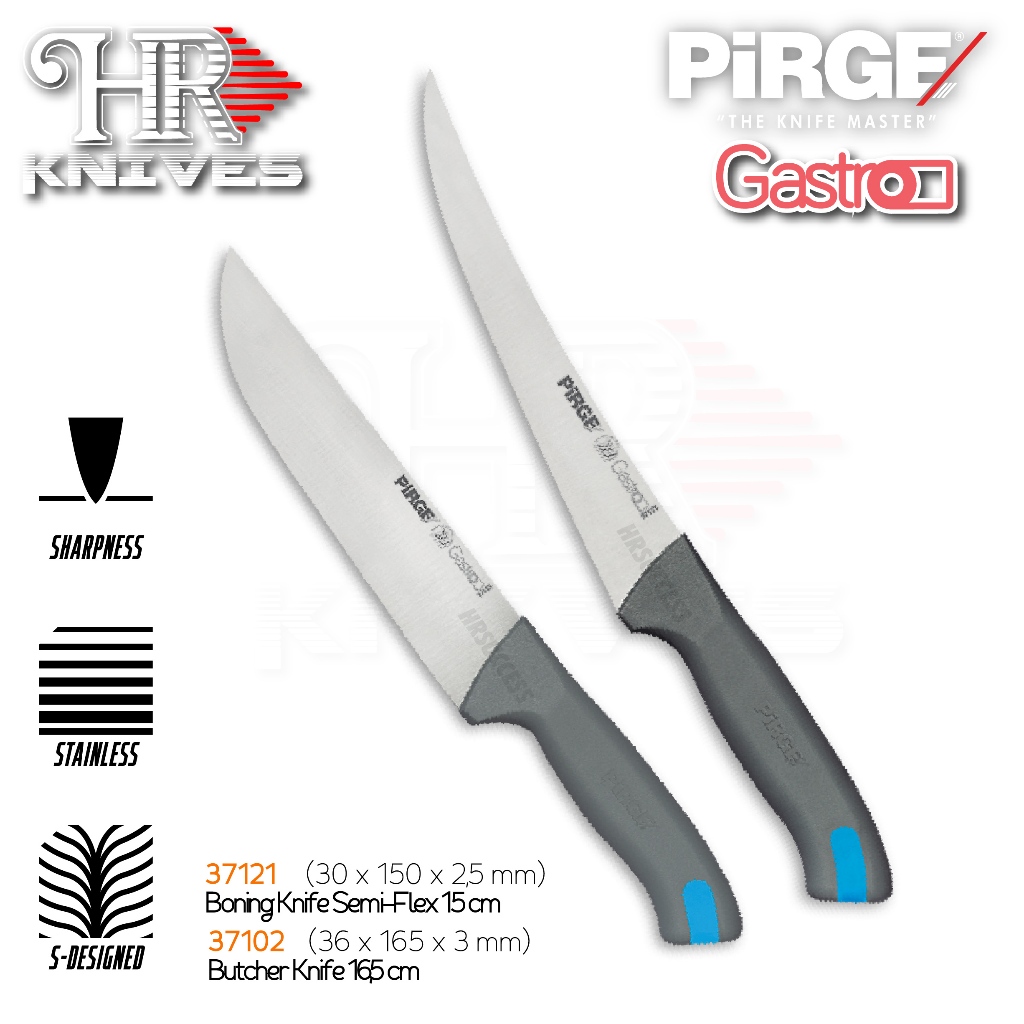 PiRGE GASTRO COMBO 170 - Set Pisau Butcher 6 inci -Pisau Boning 6inci ...