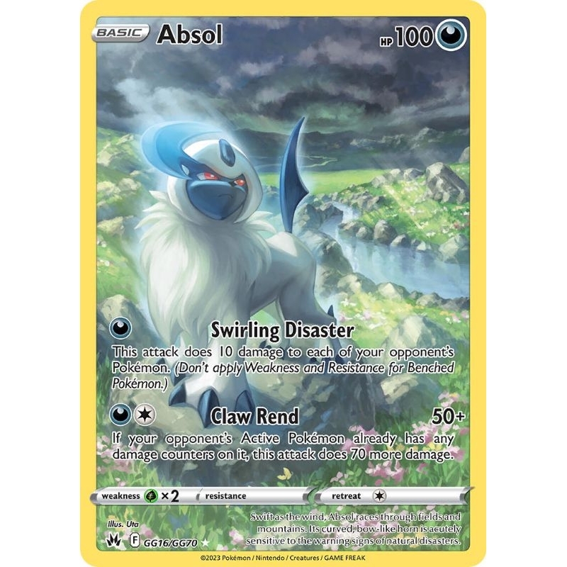[No.359 /Absol] Pokemon card (*not genuine product*) | Shopee Malaysia