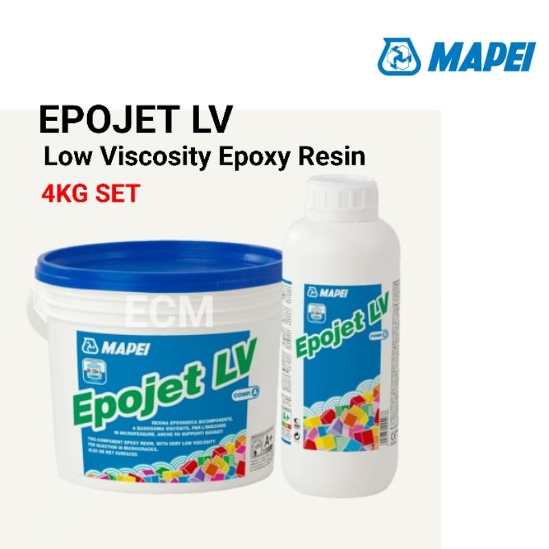 [CONCRETE MICROCRACKS REPAIR] MAPEI EPOJET LV (4KG SET) TWO COMPONENT ...