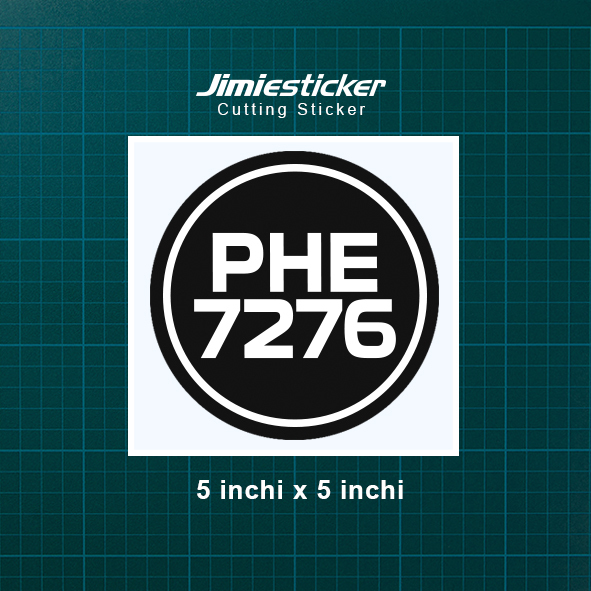 Sticker Nombor Plate Bulat, Motosikal. | Shopee Malaysia