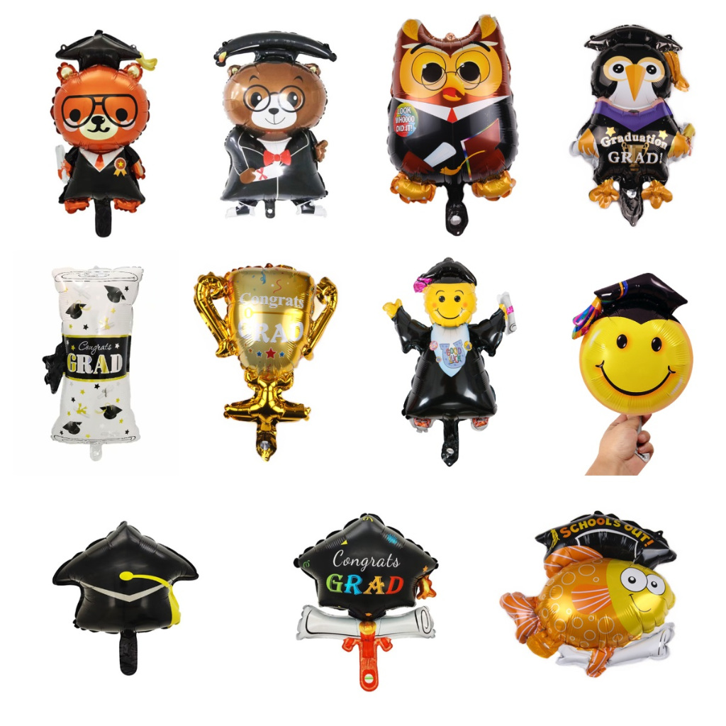 [Ready Stock] Mini Graduation Themed Foil Balloon Graduate Ceremony ...