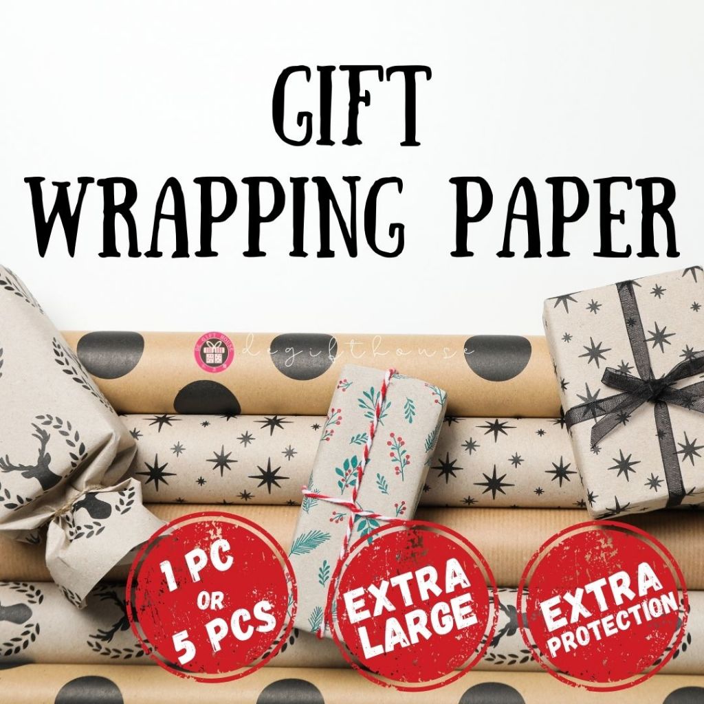Cute Pattern Gift Wrapping 礼物纸 Extra Large Paper Kertas Balut Hadiah ...