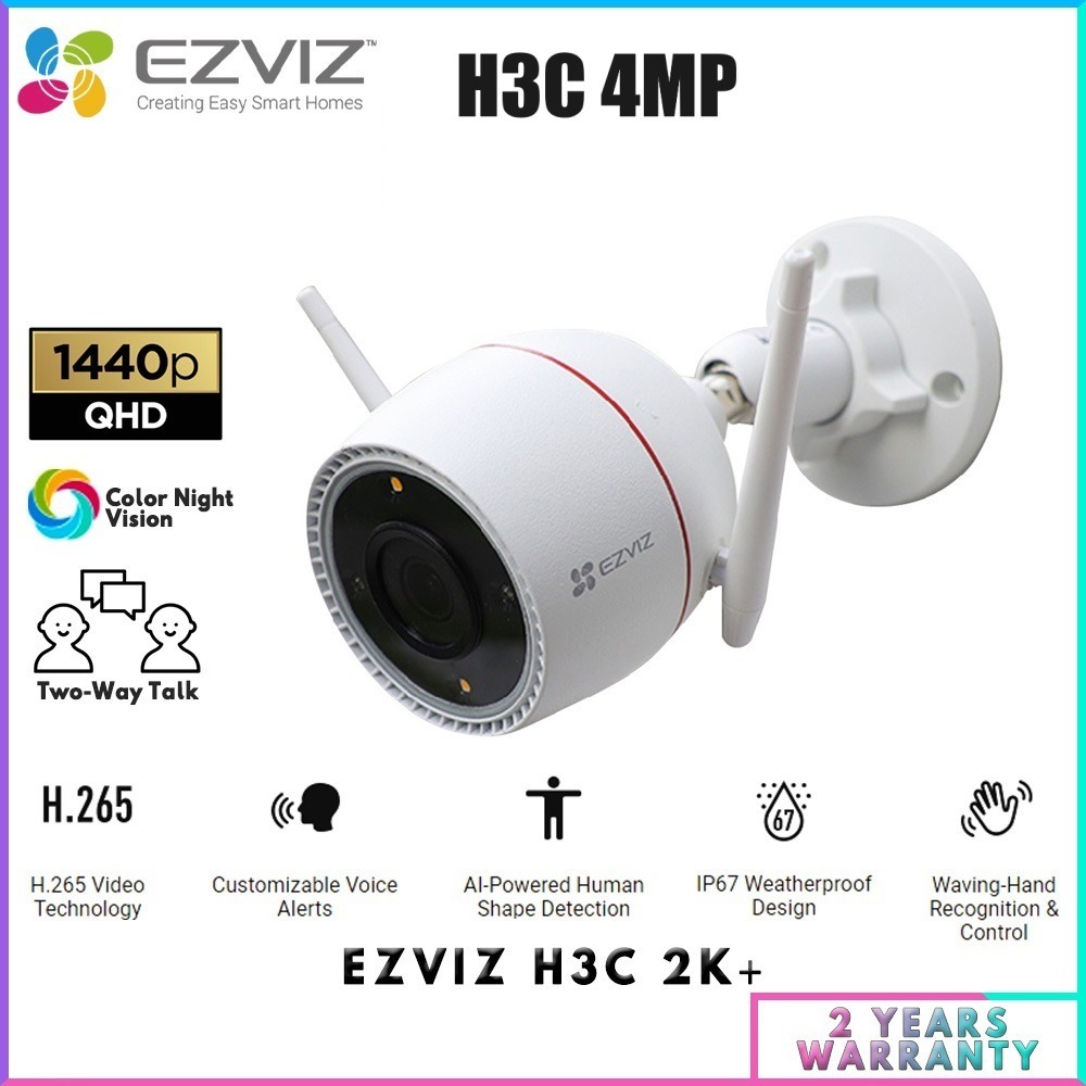 EZVIZ BC2 CB1 H3C 2MP 4MP Indoor Wi-Fi Smart Home Battery Powered ...