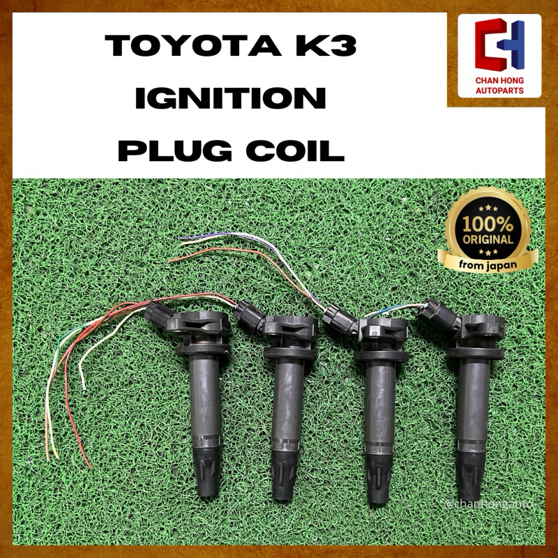 Toyota K3 Ignition Plug Coil Myvi Alza Avanza [19070-B1011][Original ...