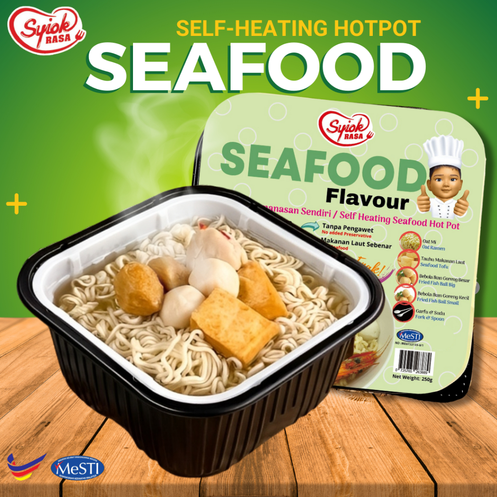 Syiok Rasa [Muslim Product] Seafood Self-Heating Hotpot - 250g | Shopee ...