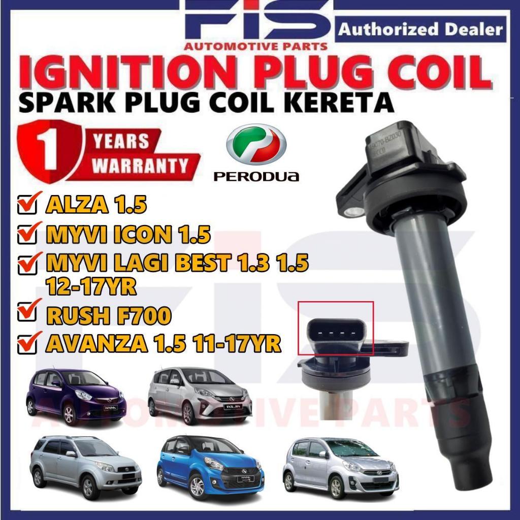 FIS Car Ignition Coil Plug Alza Myvi Lagi Best Icon 1.3 1.5 Avanza Rush ...