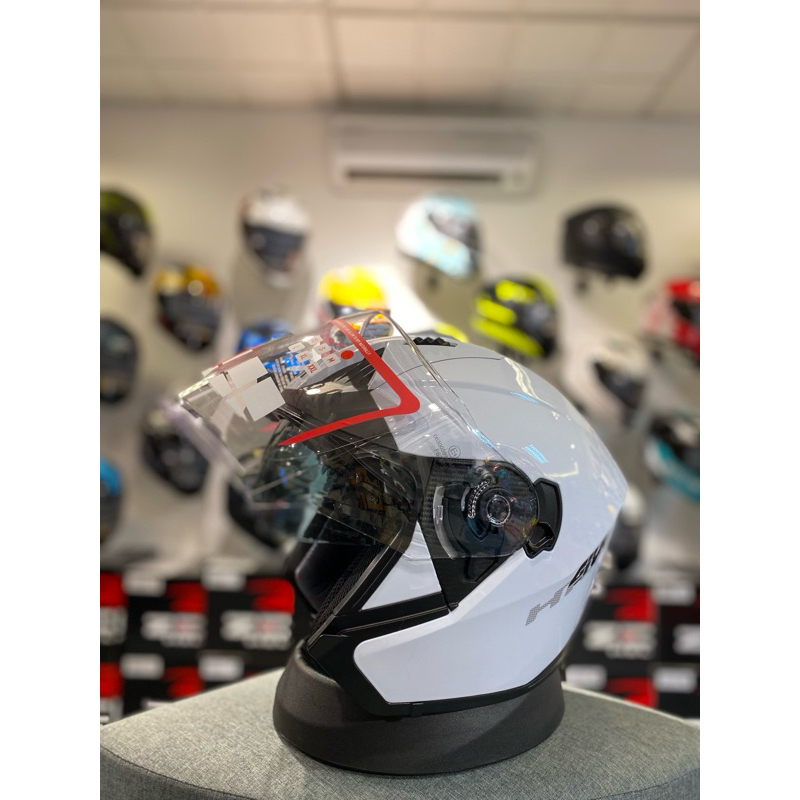 GIVI HELMET M35.0 SCUDO SLID ICE WHITE | Shopee Malaysia