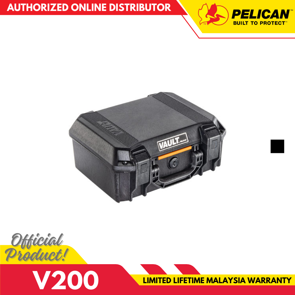 Pelican V200 Vault Medium Case - Black | Shopee Malaysia