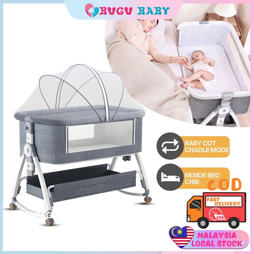 COD Baby Cot Multi-functional Portable Baby Bed Crib For Newborn Bed ...