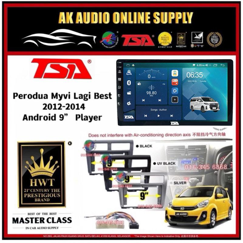 818 2+32GB TSA Perodua Myvi lagi Best 2012 - 2014 Android 9'' inch DSP ...