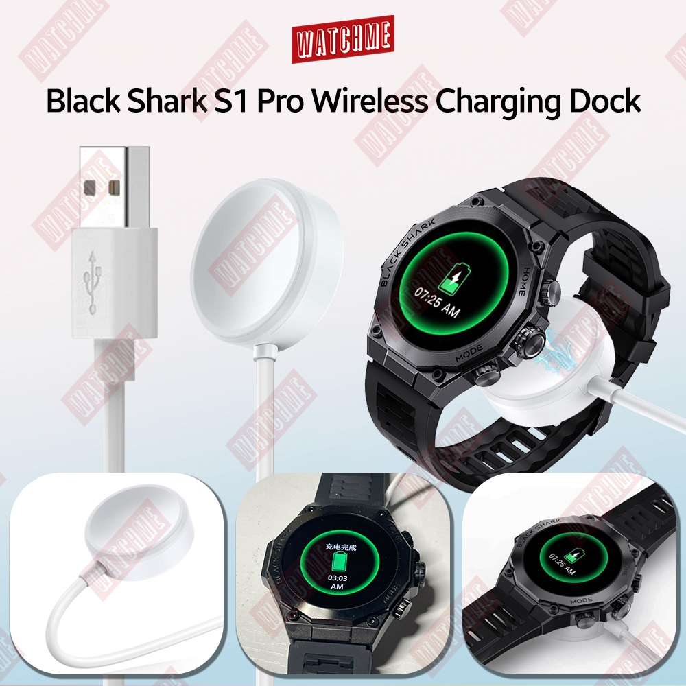 Black Shark Watch S1 Pro Wireless Charging Dock, Smartwatch USB Cable 60cm (3 Months Warranty of ...